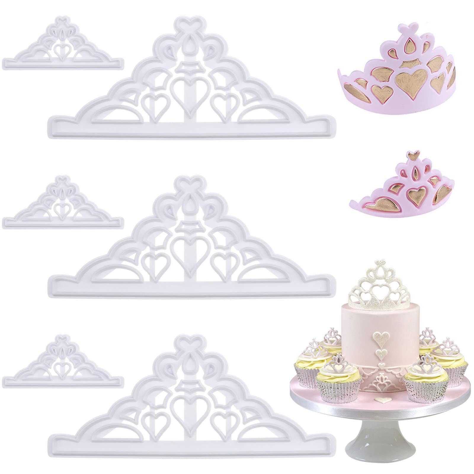 Tiara/Crown Set Cutter - Fondant Cutter | Bake Decor